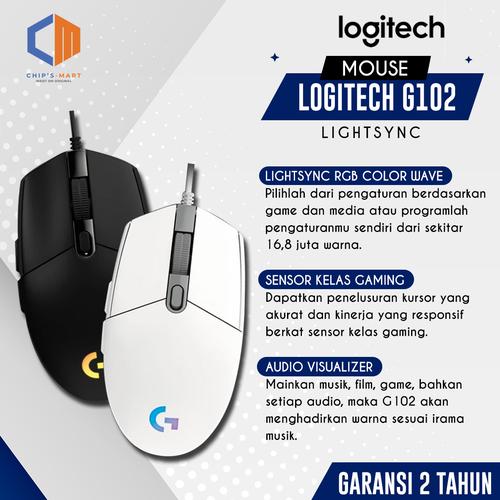 Jual LOGITECH G102 V2 / mouse gaming /lightsync/ original / garansi 2 tahun - Kota Surabaya ...
