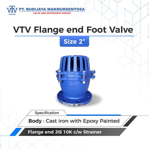 Jual VTV Foot Valve Cast Iron JIS10K – 2 Inch - Kota Medan - VTV Valve ...