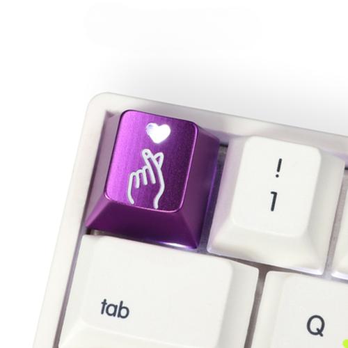 Promo Finger Heart – Aluminium Artisan Keycaps - Purple - Kab. Sleman ...