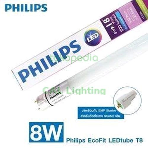 Jual Philips LED Tube Ecofit 8watt 600mm 6500k TL LED T8 + STATER ...