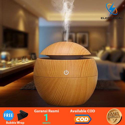 Jual Humidifier Air Diffuser Peningkat Kualitas Udara Model Kayu 130 ML ...