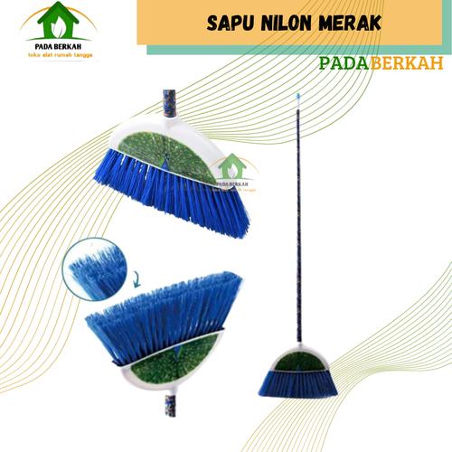 Jual Sapu Lantai Nilon Motif Merak Nagoya Nylon Sapu Gagang Panjang ...