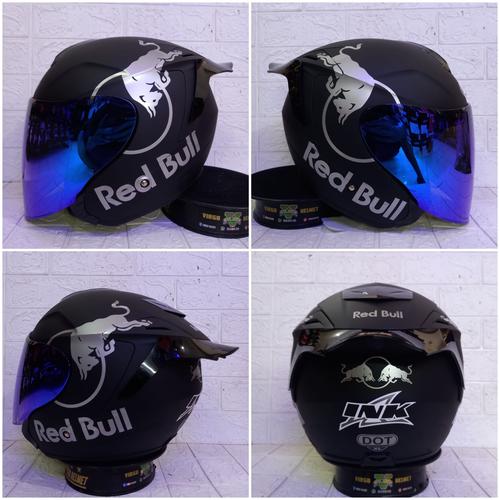 Jual INK DYNAMIC BLACK DOFT PAKET GANTENG RED BULL VISOR IRIDIUM ...