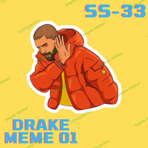 Jual Sticker Aesthetic Drake Meme | Sticker Helm Laptop Tumbler ...