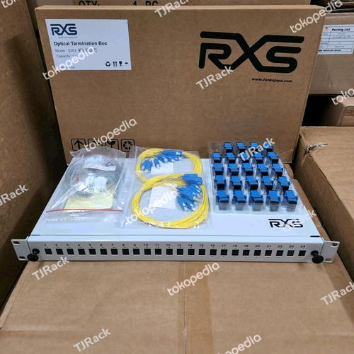 Jual otb rackmount 24 core RXS lengkap SC UPC - Jakarta Pusat - TJRack | Tokopedia