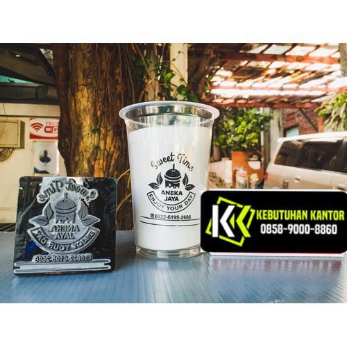 Jual Paket Stempel Cup Gelas Stempel Minuman Stempel Logo Gelas Minuman ...