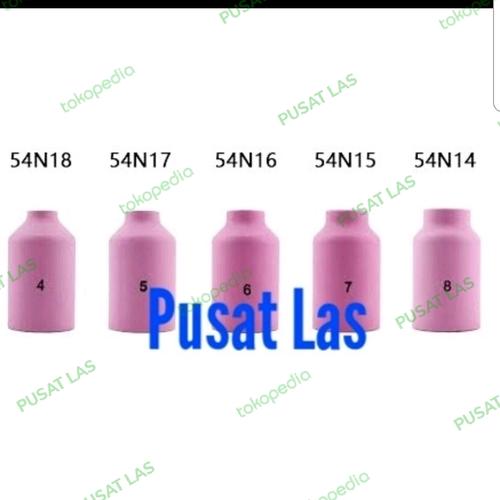 Jual Alumina Gas Lens Nozzle WP17 WP18 WP26 Keramik Gentong No 5 6 7 8 ...