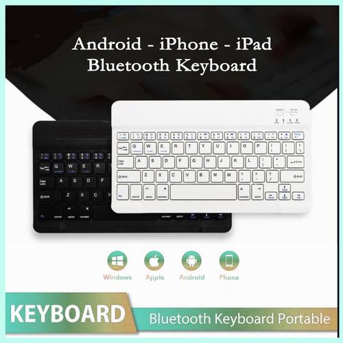 Promo Mini Wireless Bluetooth Keyboard Slim for Windows/Android / iOS ...