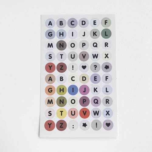 Jual Stiker Huruf Aesthetic abjad Cute Stiker alfabet Lucu Deco Korea ...