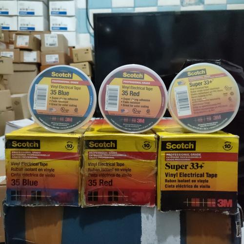 Jual Isolasi Scotch Super 33+ ORIGINAL USA Vinyl Electrical tape - Kota ...
