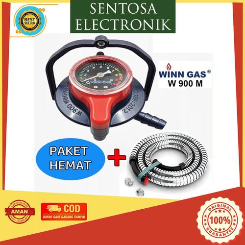 Jual PAKET Regulator Winn Gas / Win Gas W 900 M + Selang 1,8 Meter ...