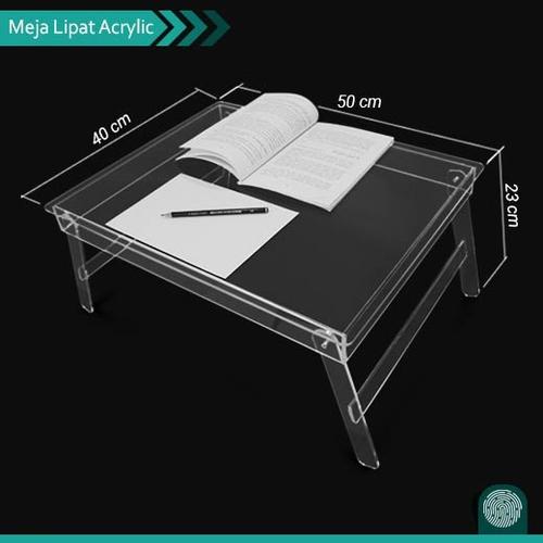 Jual Meja Akrilik Acrylic Table Foldable Meja Lipat Acrylic Meja ...