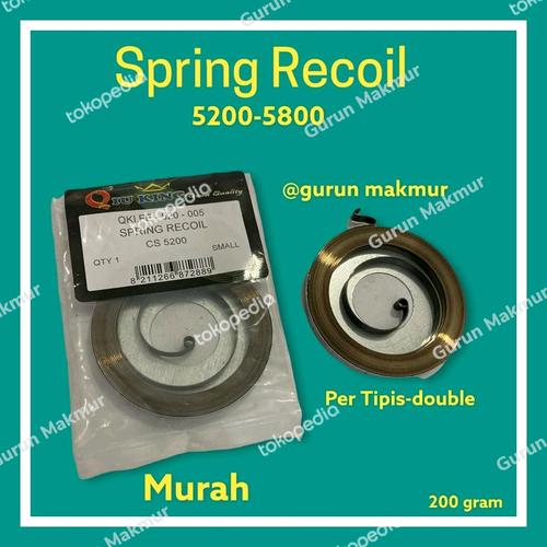 Jual Recoil Spring Per Selah Tipis Double dalam Senso chainsaw 5200 ...