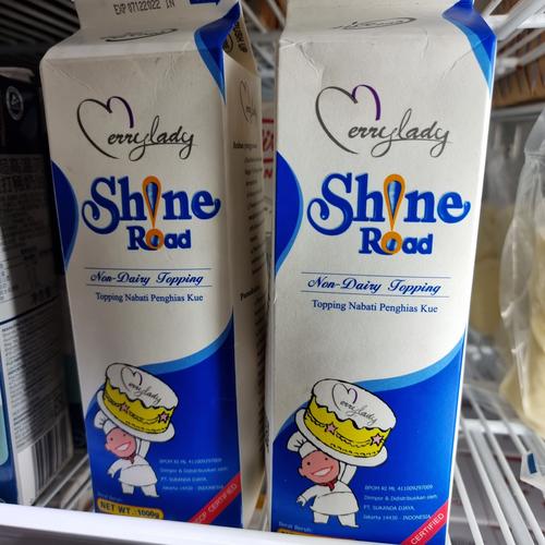Jual shine road whip whipping cream non dairy topping merry lady 1lt ...