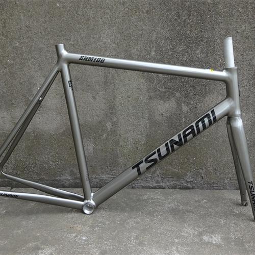 Jual Frameset tsunami snm100 terbaru fixie track - Black doff, S ...