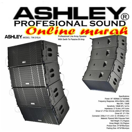 Jual SPEAKER ASHLEY LINE ARRAY TW 210LA HARGA 1 PSC ASHLEY TW210LA - Jakarta Barat - online ...
