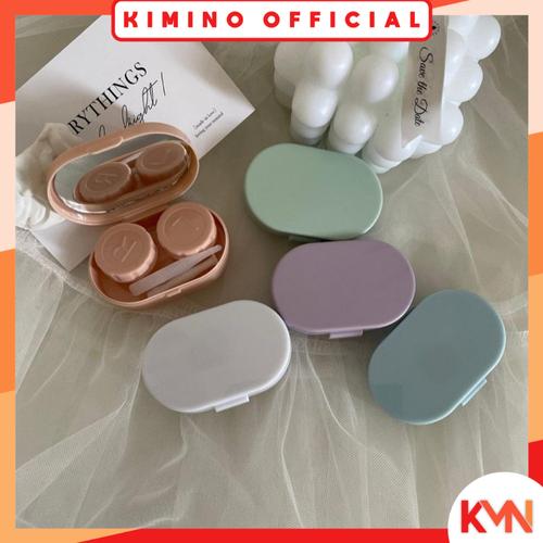Jual KMN Kotak Tempat Softlens Mini Ada Kaca Travel Kit Kaida Softlens ...