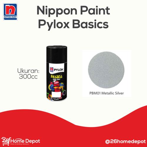 Jual Cat Semprot Pylox BASICS Nippon Paint PILOX BASICS 300cc - Metallic Silver - Kota Medan ...