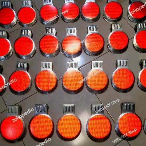 Jual Reflektor Jalan Tol Plat / O Guardrail Reflector Reflective Plat ...
