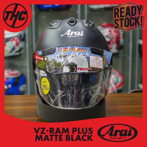 Jual VZ-Ram / VZ Ram Plus With Proshade Helm Half Face Matte Black ...