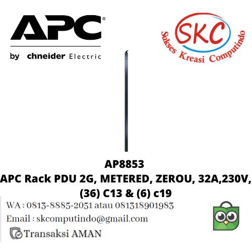 Jual APC AP8853 Rack PDU 2G, METERED, ZEROU, 32A,230V,(36) C13 & (6 ...