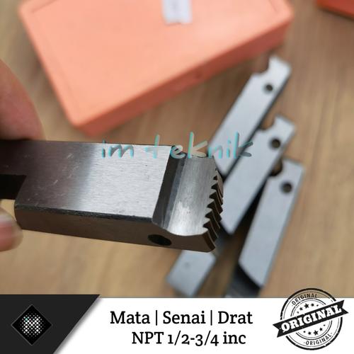 Jual Mata Senai Drat Pipa 1/2 - 3/4 Inch NPT. Ratchet Screw Pipe Dies - Jakarta Timur - imteknik ...