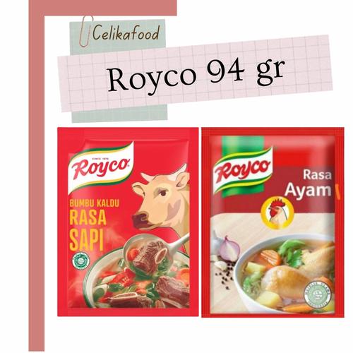 Jual Royco 94gr Bumbu Kaldu Rasa Ayam Sapi Penyedap Royko Instan - Sapi ...