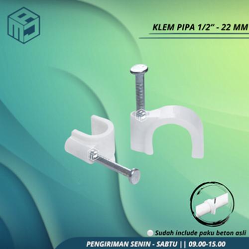 Jual Klem Pipa Klem Pipa Paralon klem kabel listrik 1/2" - 18MM 20MM ...
