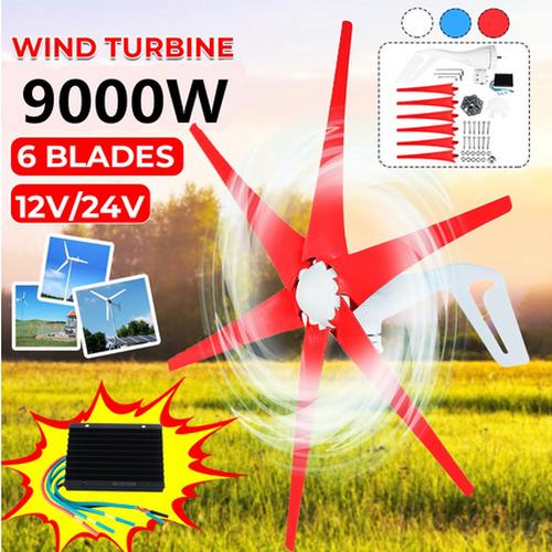 Jual Generator Turbin Angin Power Tipe Hoop 6 Bilah Dengan Controller ...