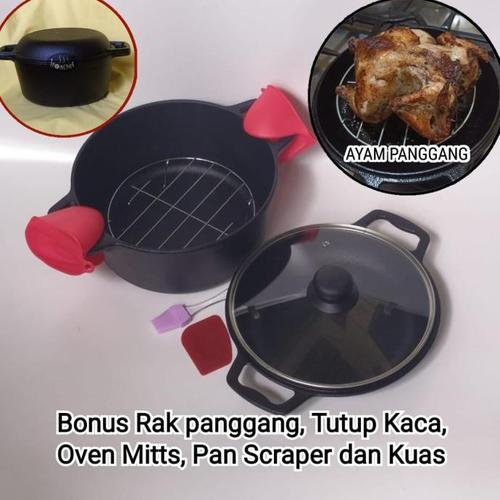Jual Top Ironchef Dutch Oven/Combo Cooker Skillet/Cast Iron Pot/Panci ...