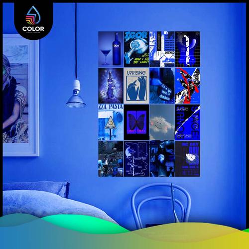 Jual Poster Dinding Kamar / Poster Retro Room Decor Aesthetic Blue - B ...