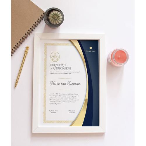 Jual BINGKAI IJAZAH A4 CM MOTIF MINIMALIS WARNA HITAM PUTIH - White ...