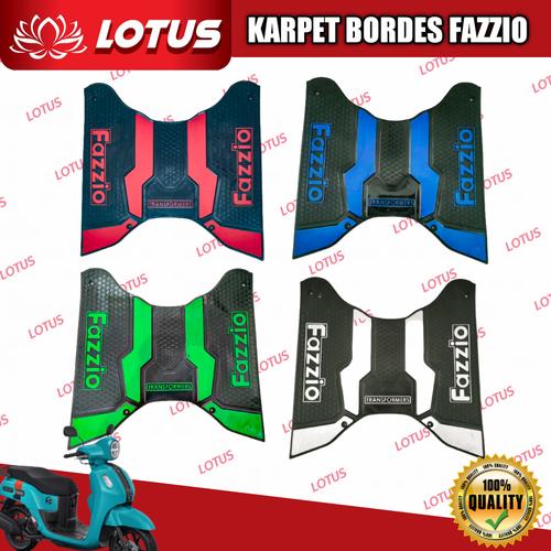 Jual karpet bordes karpet injak karpet motor yamaha fazzio - Hitam ...