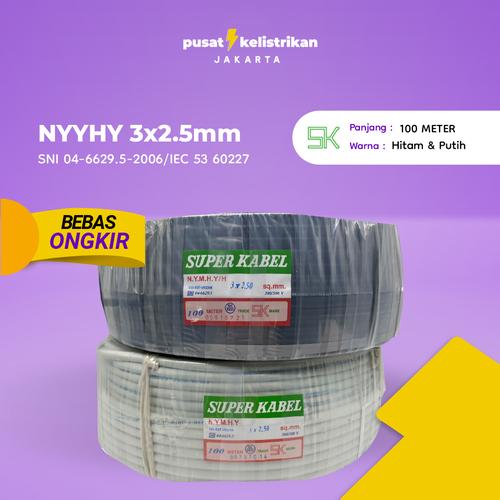 Jual Kabel NYMHY NYYHY 3X2,5 3X2.5 100 METER Super Kabel 100 METER ...