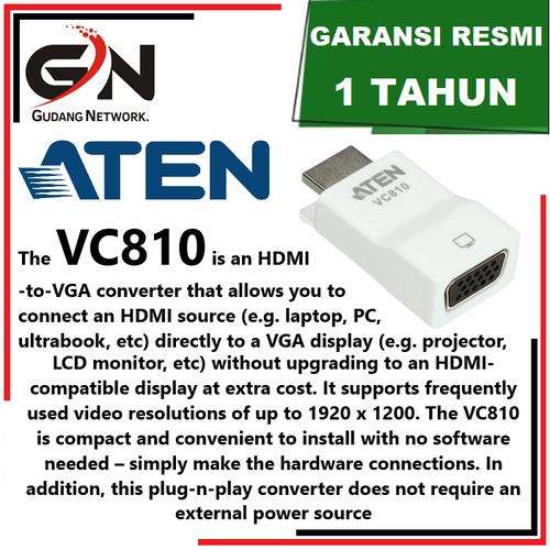 Jual ATEN VC810 HDMI to VGA Adapter Non-powered - Jakarta Pusat ...
