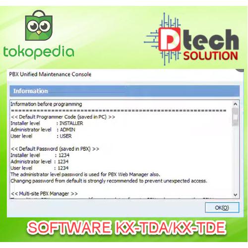 Jual Software PABX Panasonic KX-TDA/KX-TDE - Jakarta Timur - DTECH ...