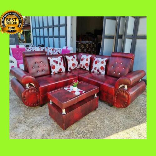 Jual sofa sudut minimalis bahan kain kalep - Kab. Karawang - Karawang ...
