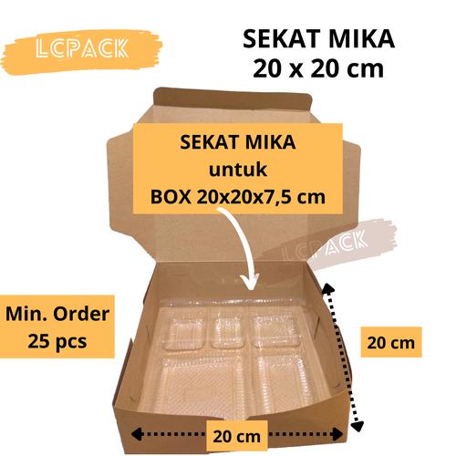 Jual Sekat Tatakan Mika Plastik Box Catering Partisi Bento Dus Nasi ...