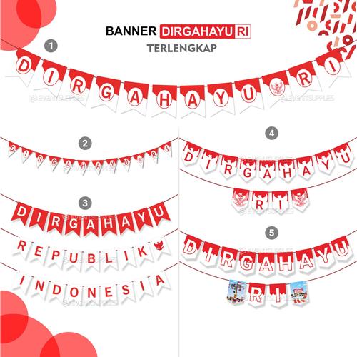 Jual Banner Dirgahayu RI Ukuran Besar Kecil Lengkap Dekorasi HUT RI ...