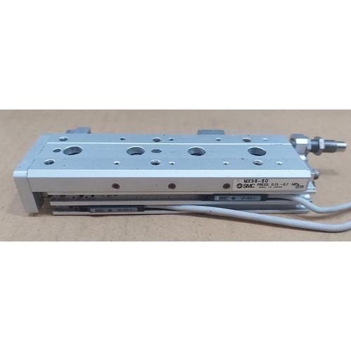 Jual Air slide table cylinder pneumatic set stopper MXS6-50 stroke 50mm SMC - Kab. Bandung ...