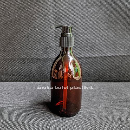 Jual Botol 300ml plastik coklat tutup pump lotion hitam botol pump 300ml - Kota Depok - aneka ...