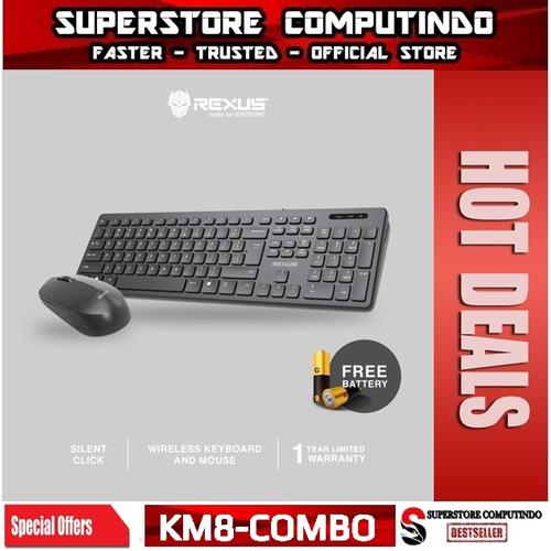 Promo Rexus KM8 Wireless Keyboard Mouse Combo - Jakarta Pusat ...