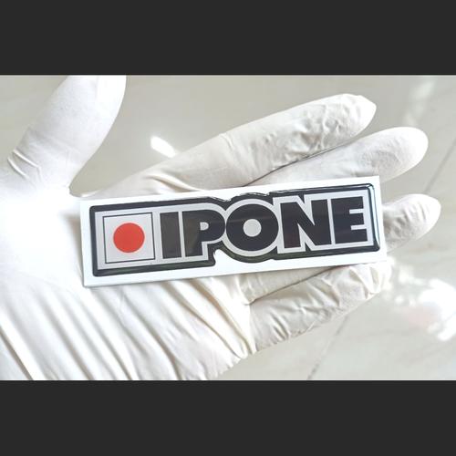 Jual Stiker logo ipone japan sticker emblem resin lentur - putih kecil ...