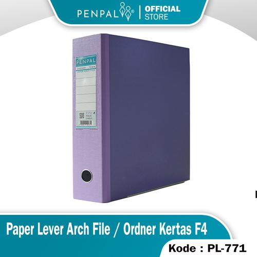 Promo Penpal Paper Lever Arch File / Ordner Kertas F4 PL-771 - Ungu ...
