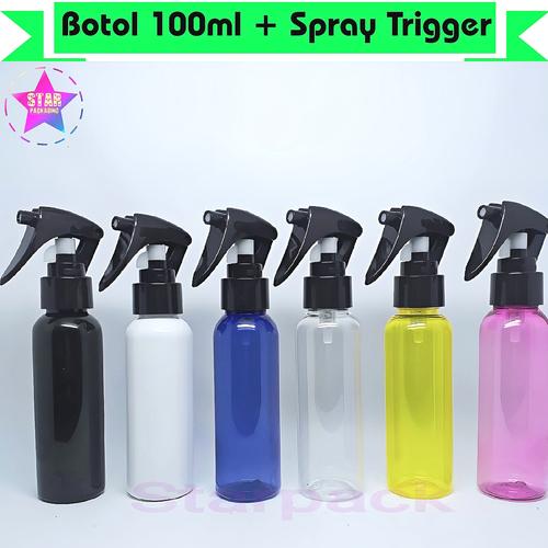 Jual Botol Spray Trigger 100ml / Botol Spray Trigger 100 ML Warna - Hitam - Kab. Bogor - STAR ...