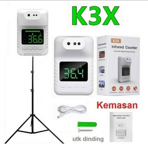 Jual Termometer Infrared Non Kontak K3X Dinding Wall Thermometer ...