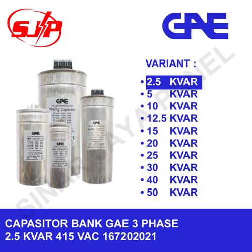 Jual CAPASITOR KAPASITOR BANK GAE 2.5 KVAR 2.5KVAR 415V 3 PHASE 167202021 - Jakarta Pusat ...