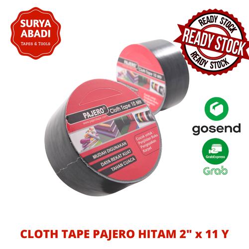 Jual Cloth Tape PAJERO Hitam / Isolasi Jilid 2" x 11 Yard - Kota ...
