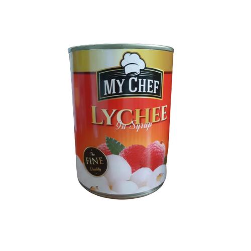 Jual MY CHEF LYCHEE IN SYRUP 565g | SIRUP KALENG MY CHEF LYCHEE - Kota ...