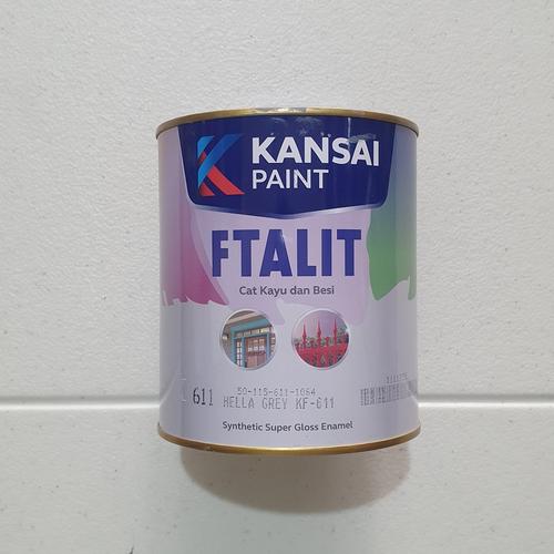 Jual Cat Ftalit Hella Grey-611 / Cat Minyak / Cat kayu / Cat Besi - 1 ...